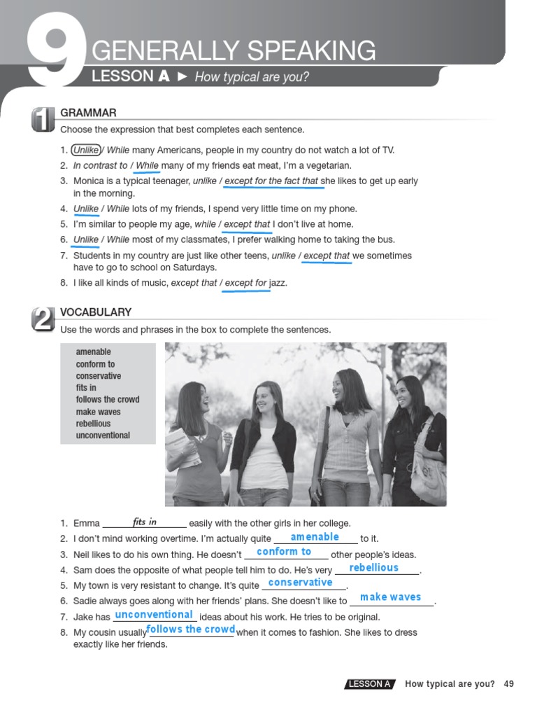 UNIT 9 Passages 1 Workbook | PDF | Dream | Thought