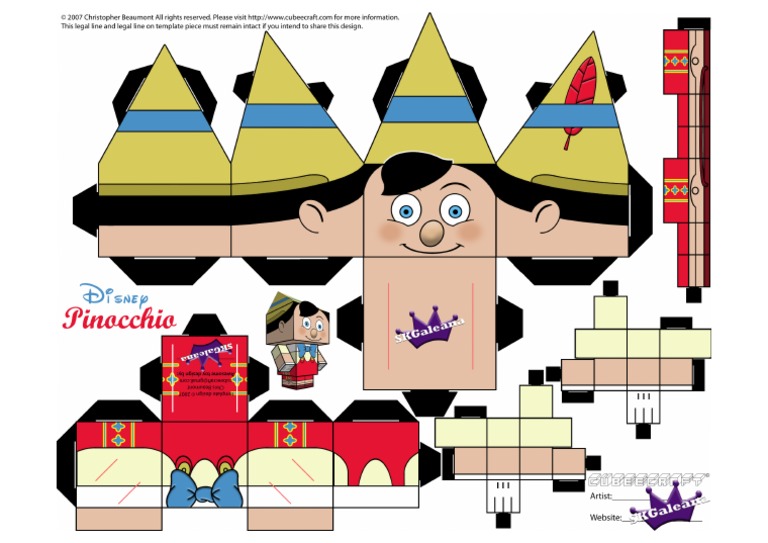 Pinocchio Paper Toys Paper Craft | PDF