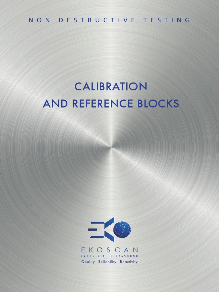 EKOSCAN Calibration Blocks Overview | PDF | Calibration | Steel