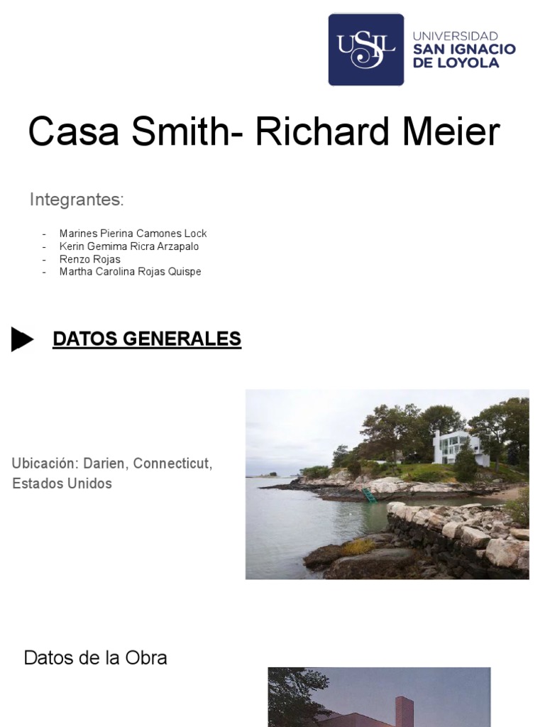 Casa Smith - Richard Meier | Descargar gratis PDF | Sectores Economicos