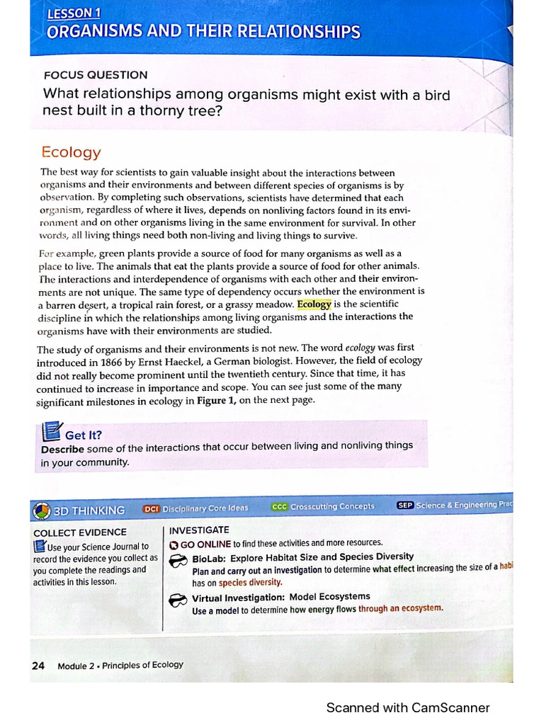 Biology 10th Lesson 2 Content | PDF