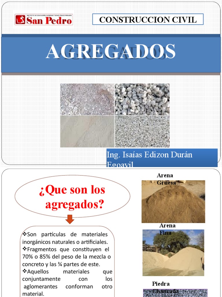 Agregados Arenas y Gravas | PDF | Hormigón | Grava