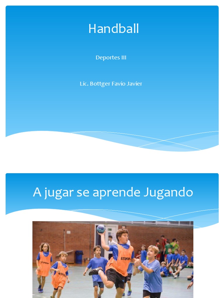 Handball Clase 2 | PDF | Pelota | Defensor (Asociación de Fútbol)
