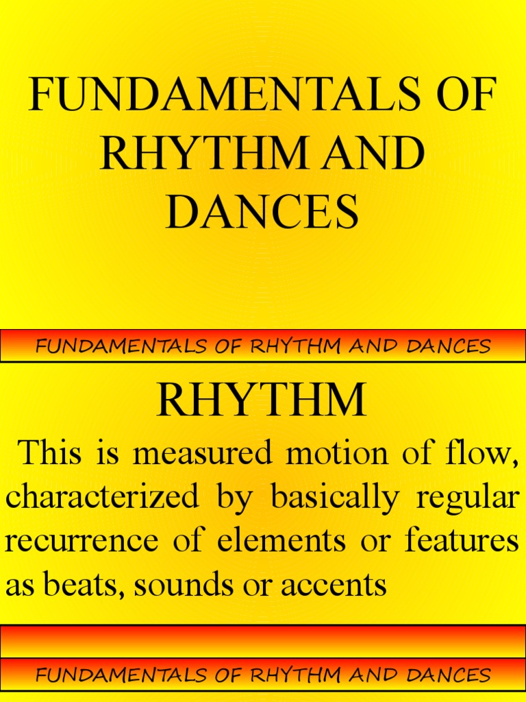 Fundamentals of Rhythm and Dances | Download Free PDF | Rhythm | Dances