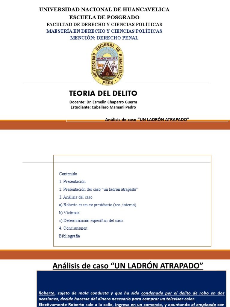 Caballero - Análisis de Caso Un Ladrón Atrapado | PDF | Castigos | Robo