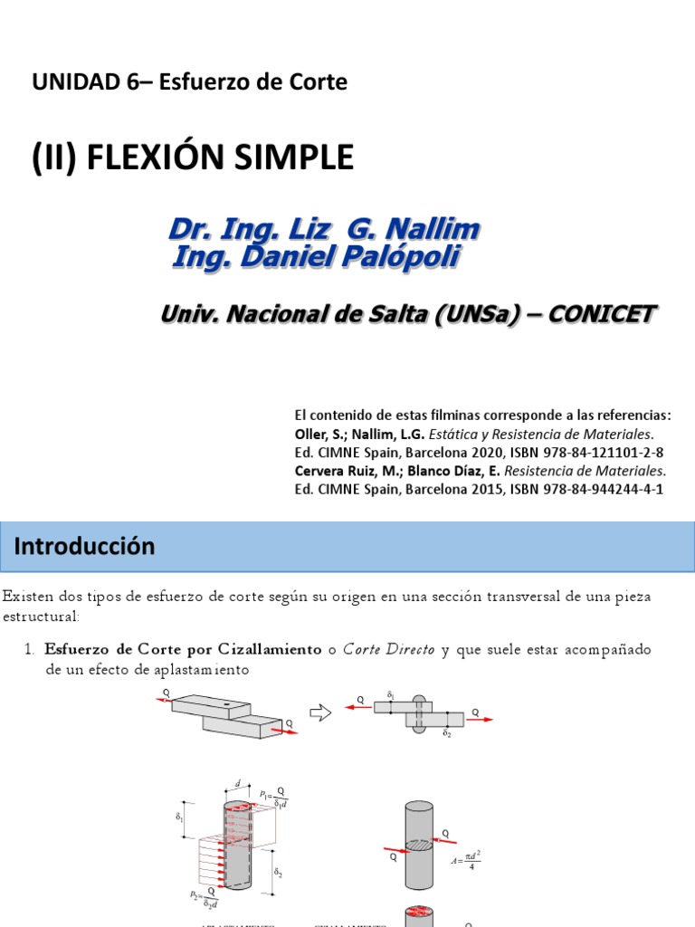 Cap 6 (II) - Flexión Simple | PDF | Viga (Estructura) | Esfuerzo cortante
