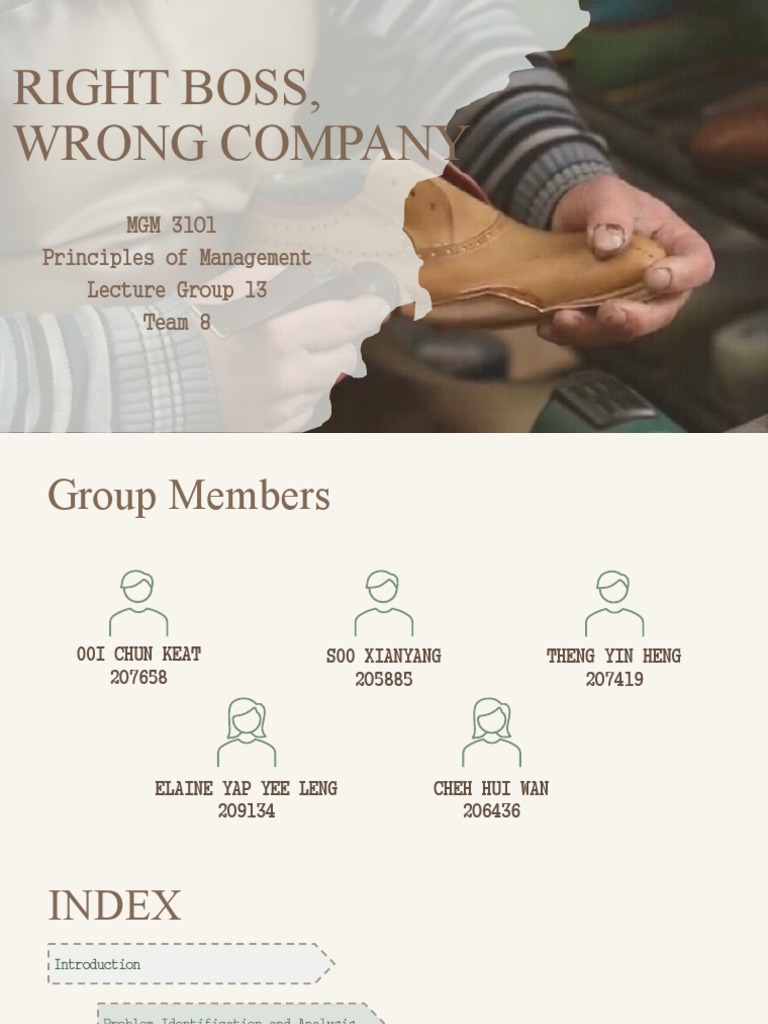 Right Boss Wrong Company | PDF | Leadership | Motivational