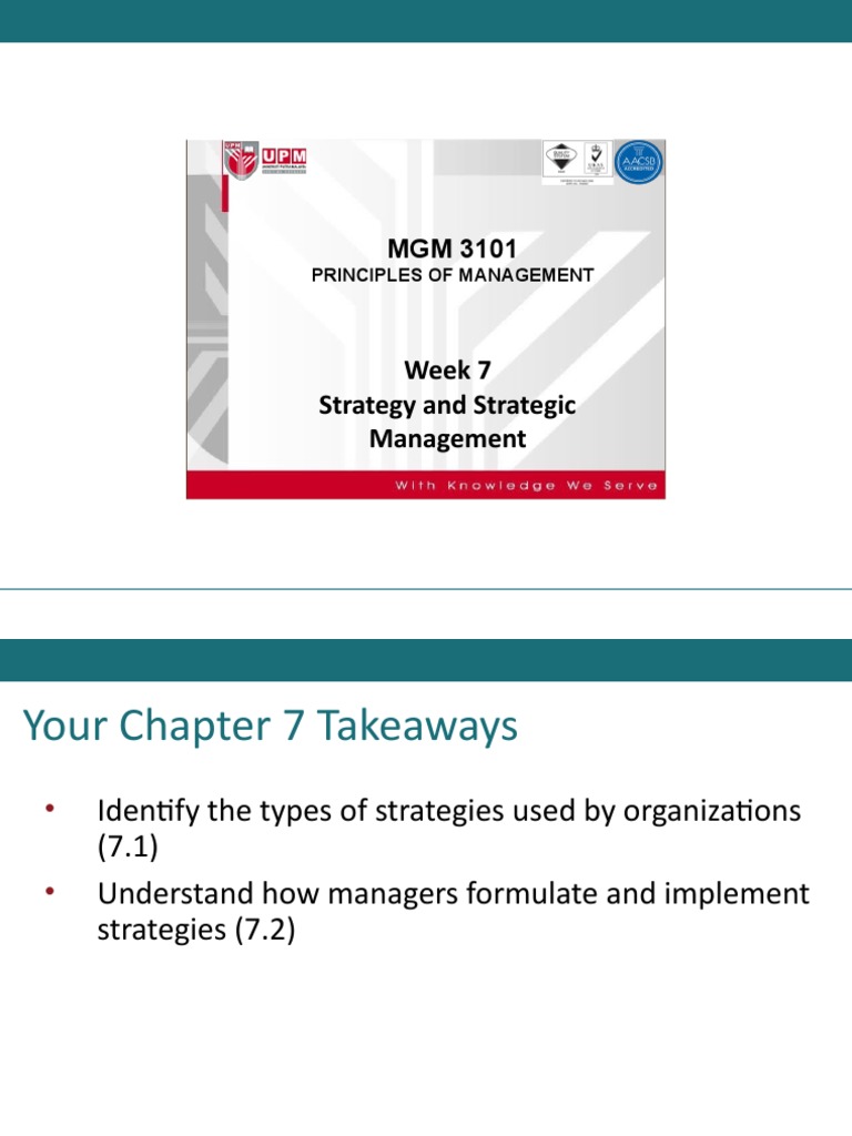 W7 - ch07 - Strategy and Strategic Management | PDF | Strategic ...