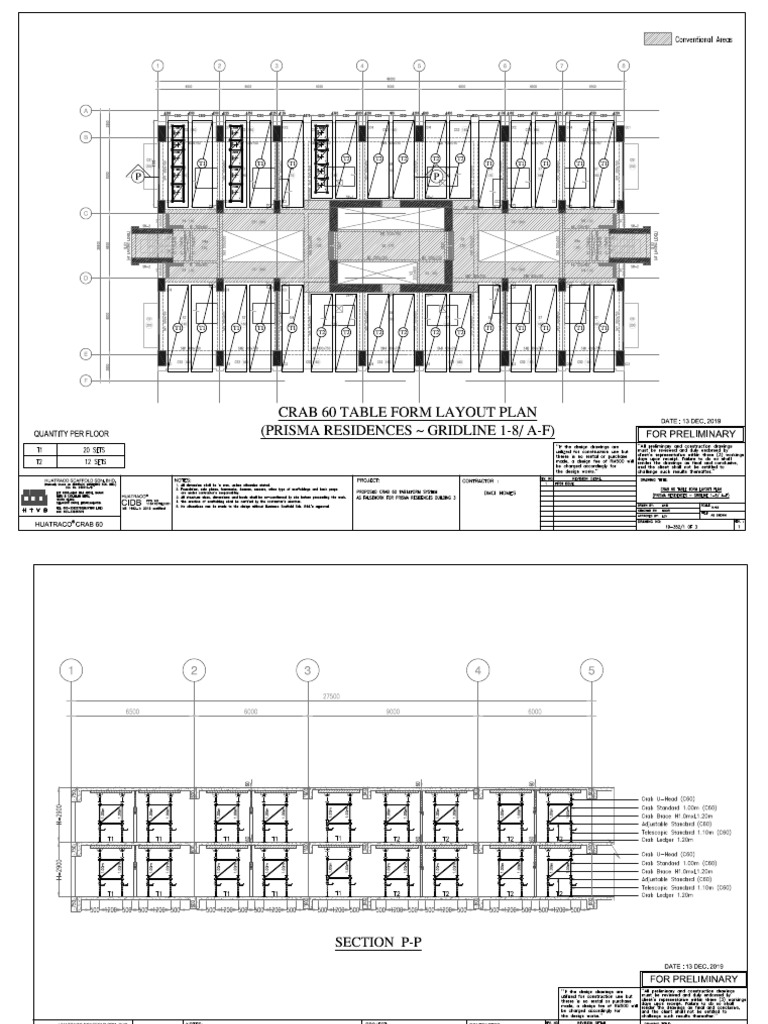 Crab 60 Table Form Layout (1.2m Width) | PDF