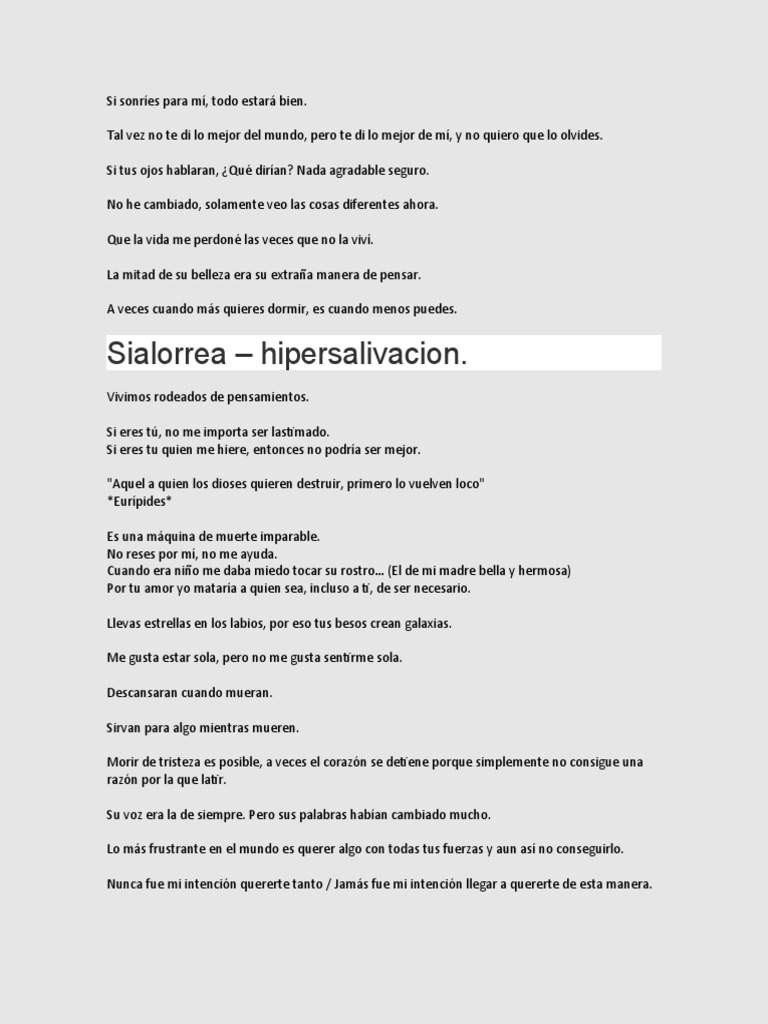 0 Frases de Mierda para Fics de Mierda | PDF | Amor