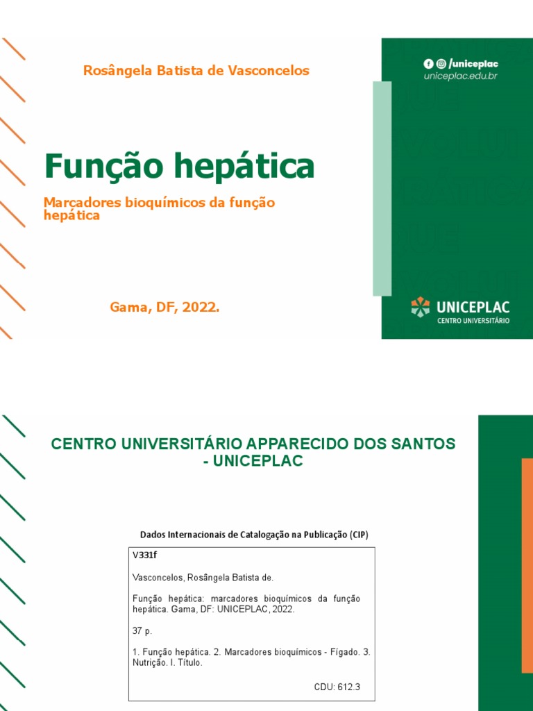 Função Hepática - Marcadores Bioquímicos Da Função Hepática | PDF ...