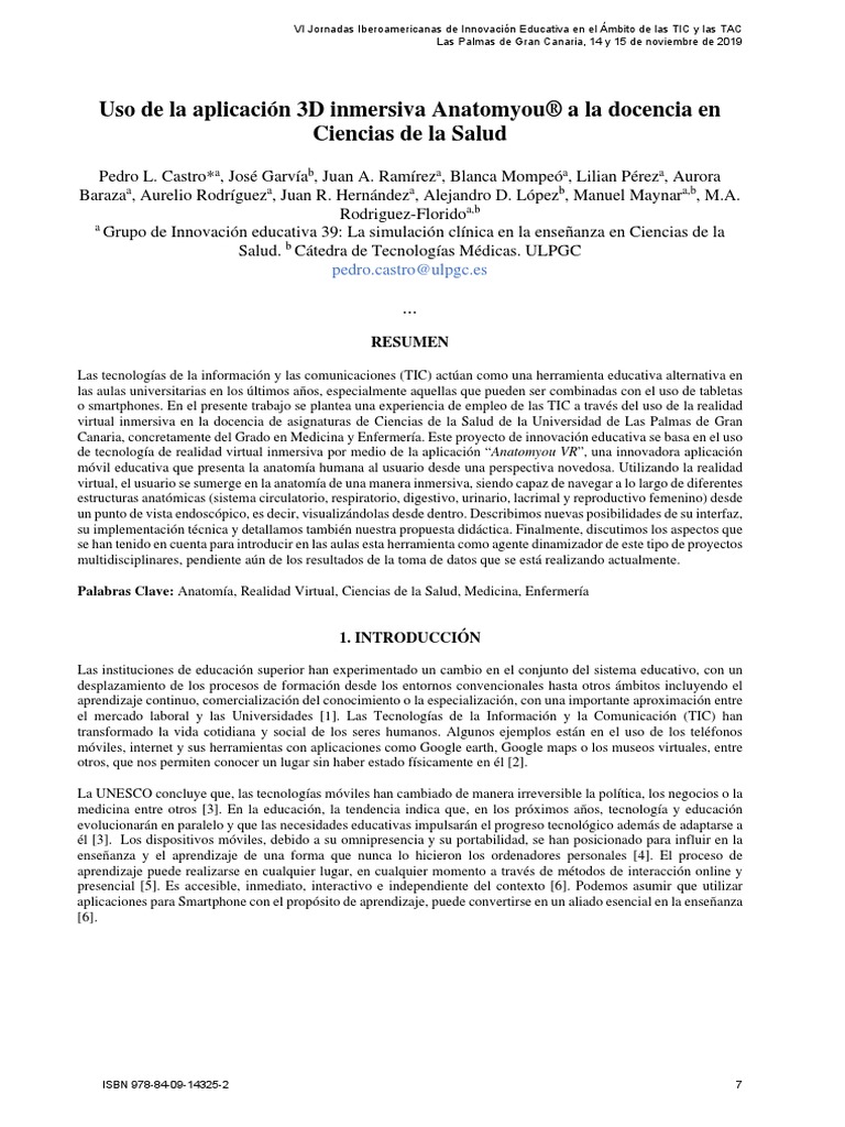 Uso Aplicacion 3D Inmersiva | PDF | Realidad virtual | Método de enseñanza