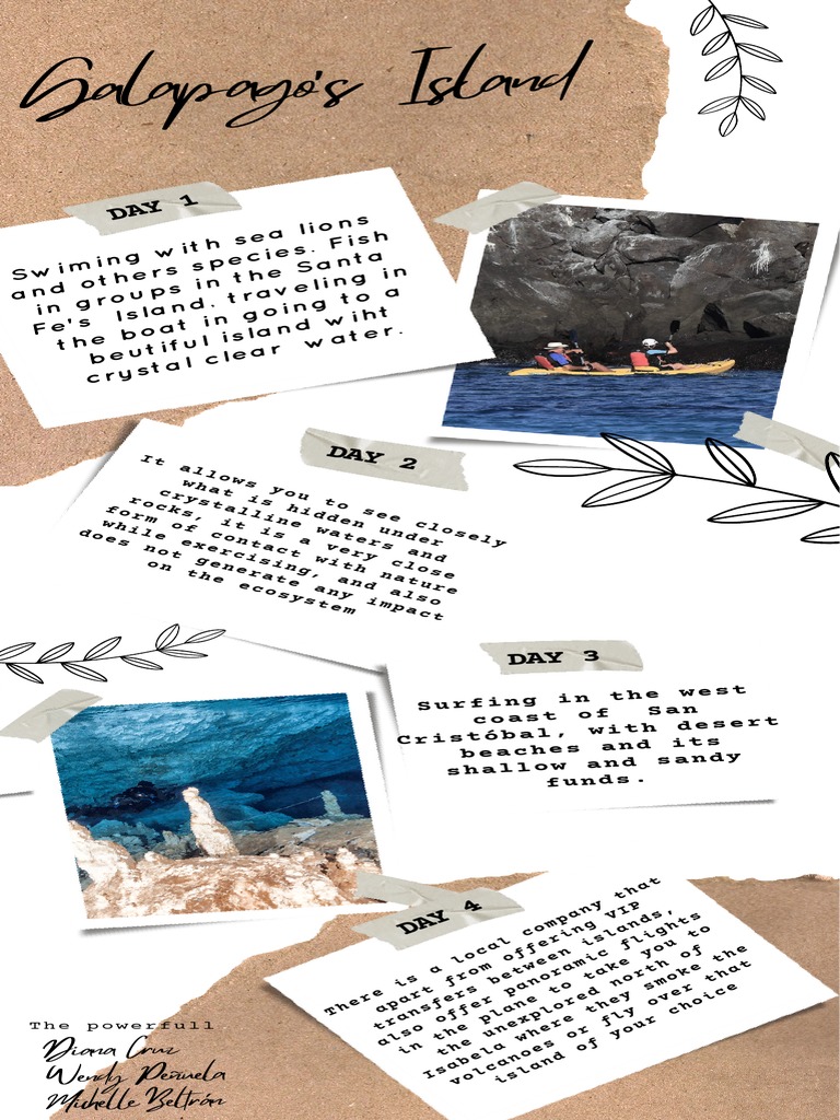 Galapagos Island Adventure Itinerary | PDF