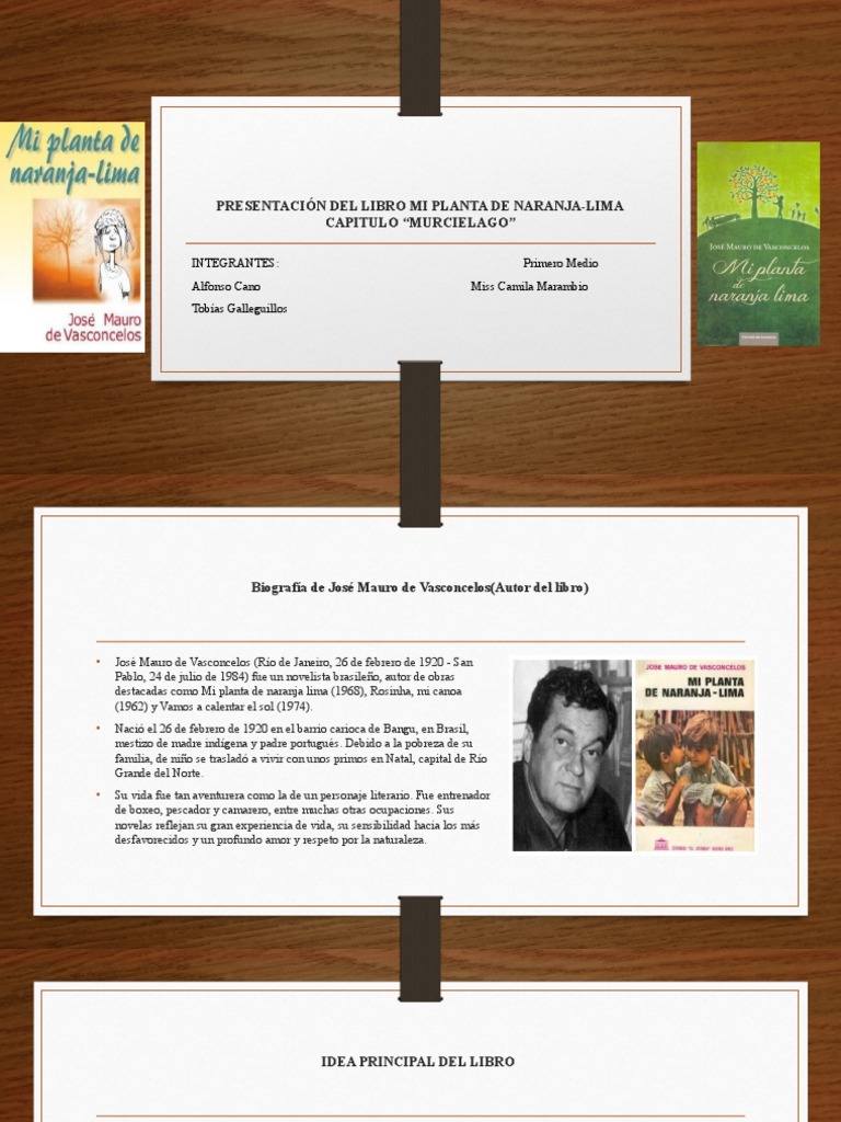 Presentacion Del Libro Mi Planta Naranja-Lima | PDF