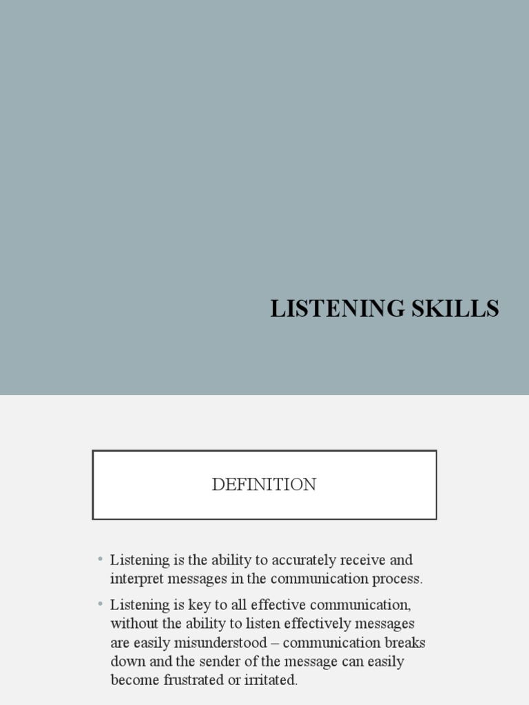 Mendengarkan Aktif - Kul 3 | PDF | Perception | Nonverbal Communication