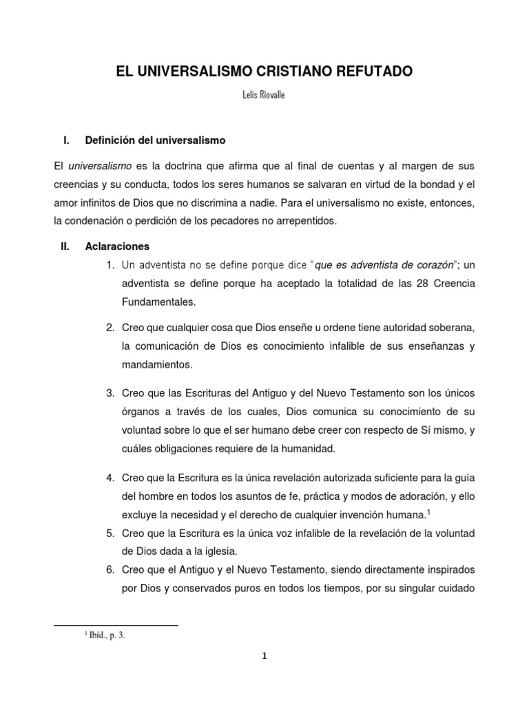 El Universalismo Cristiano Refutado | PDF | Jesús | Salvación