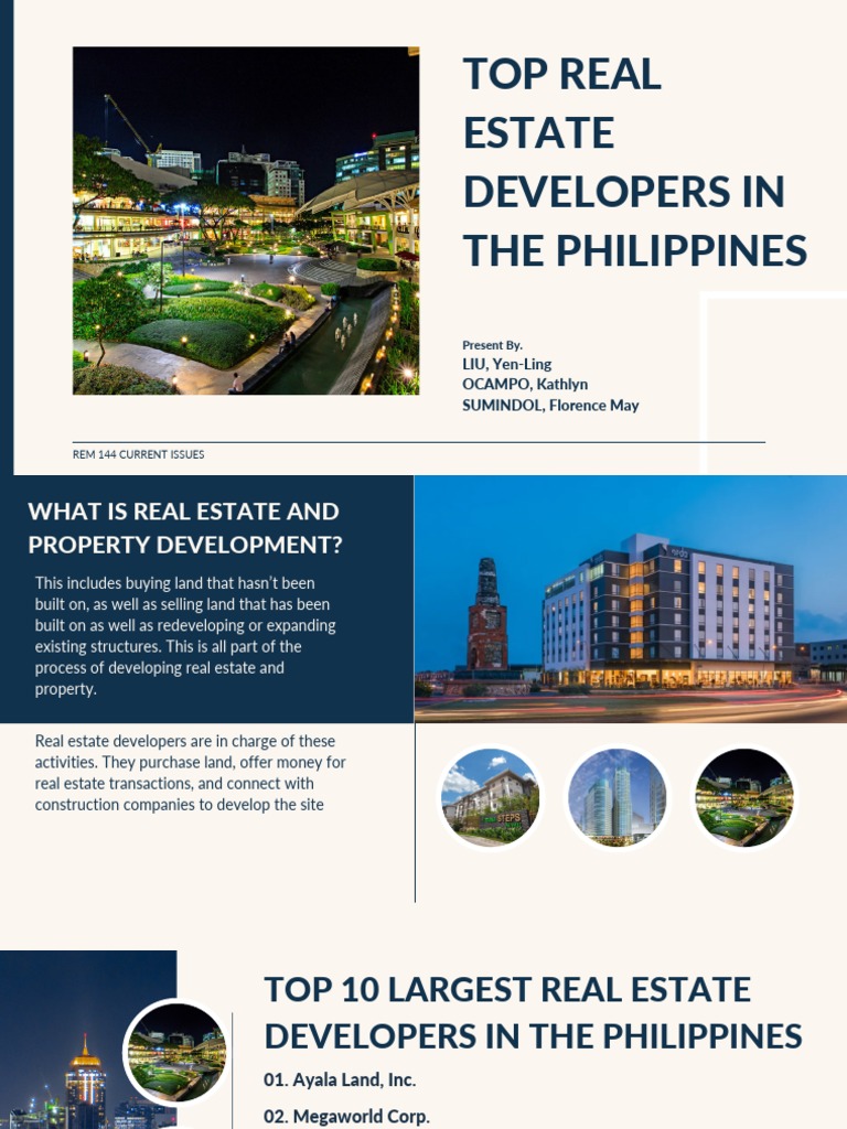 Group 6 - Top Real Estate Developers in The Philippines | Download Free PDF | Shopping Mall ...