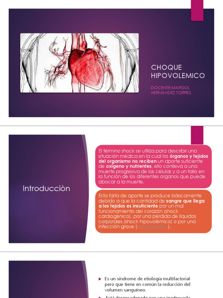 CHOQUE | PDF | Choque (circulatorio) | Sangre