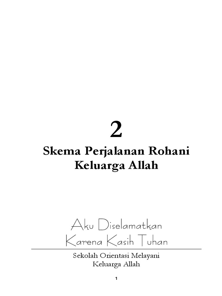 1.02. Skema Perjalanan Rohani Keluarga Allah | PDF