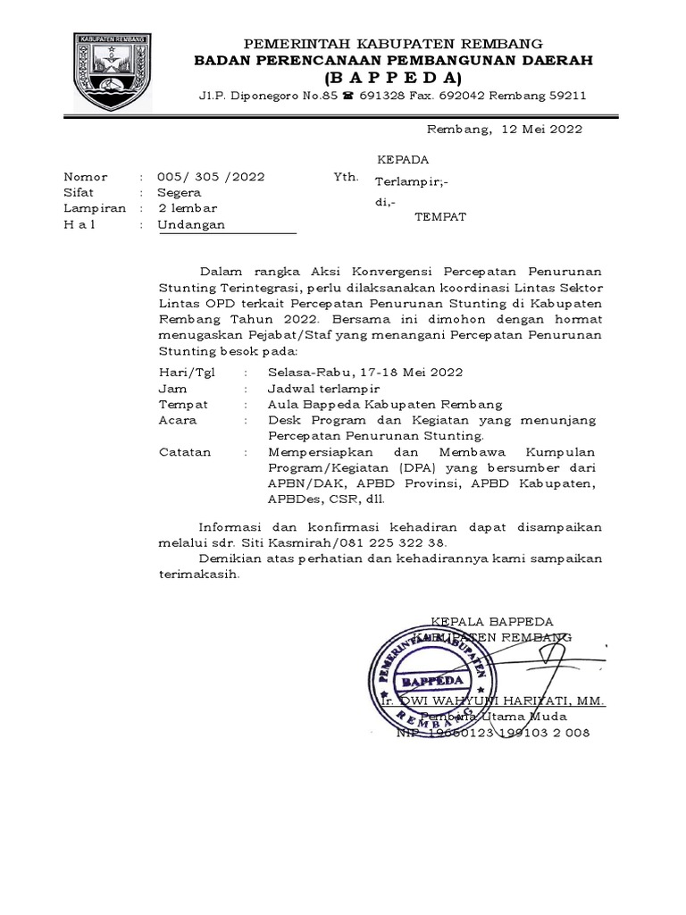 (Bappeda) : Badan Perencanaan Pembangunan Daerah | PDF
