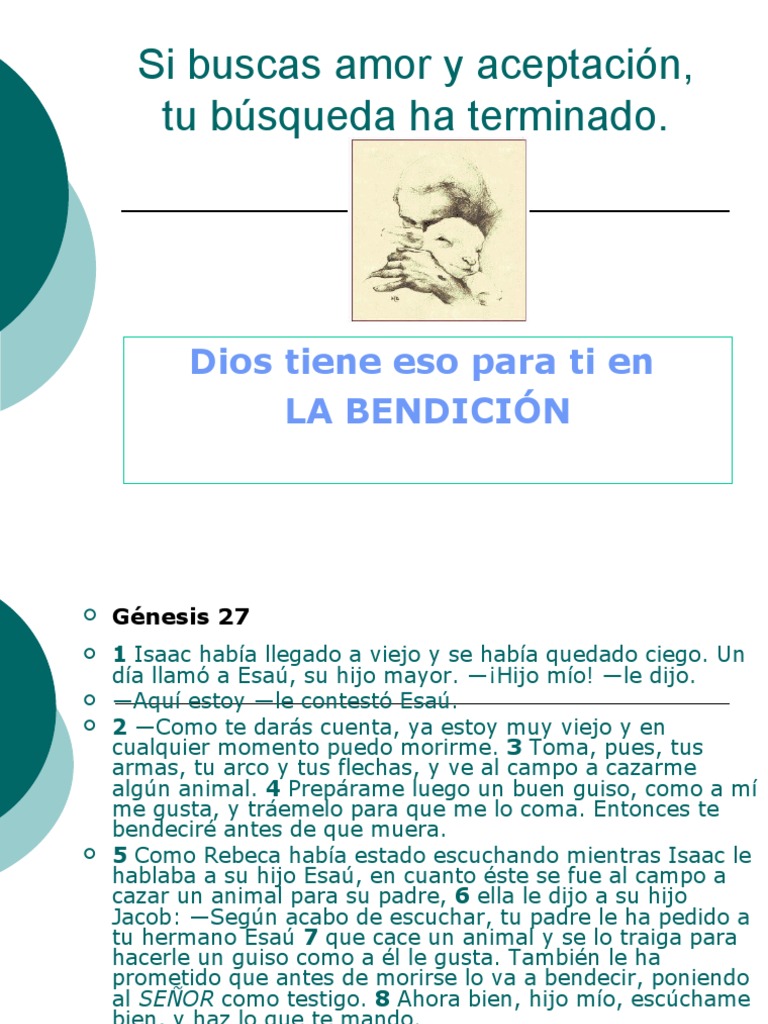 La Bendición | PDF | Jacob | Bendición