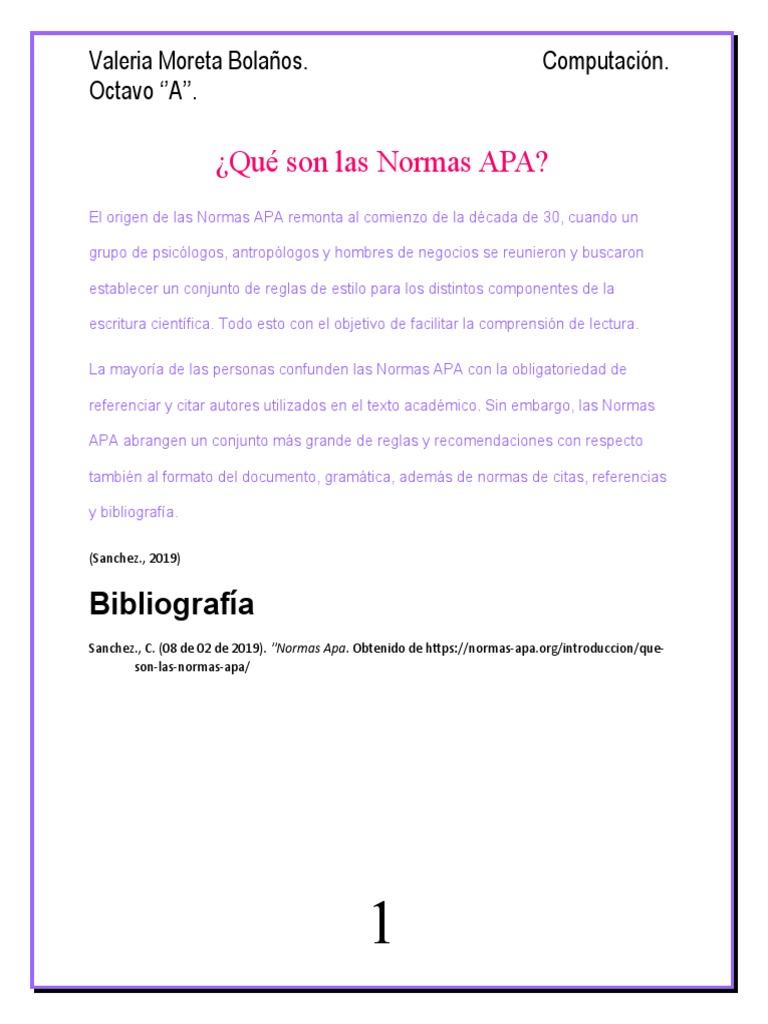 Qué Son Las Normas APA. | PDF | Estilo apa | Bibliografía