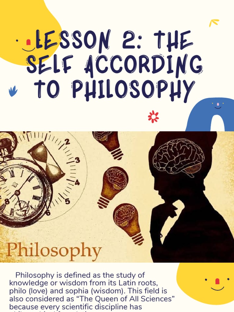 Lesson 2 the Self According to Philosophy | PDF | Id | Soul