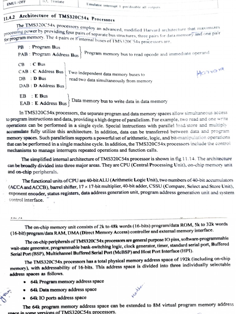 Architecture: TMS320C54x | PDF | Central Processing Unit | Read Only Memory