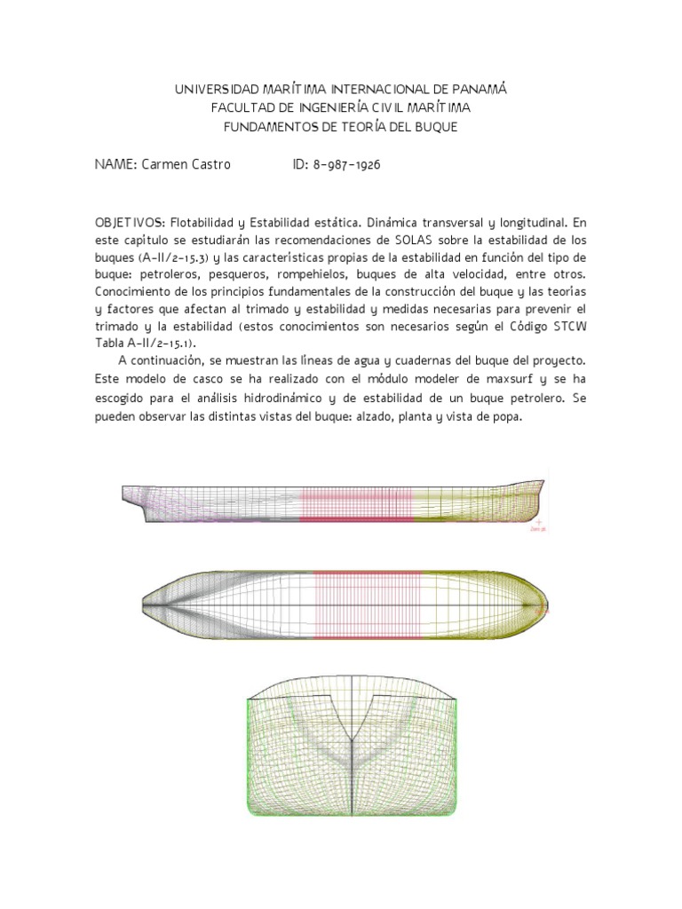 Estabilidad y Diseño de Buques | PDF | Buques | Mecánica