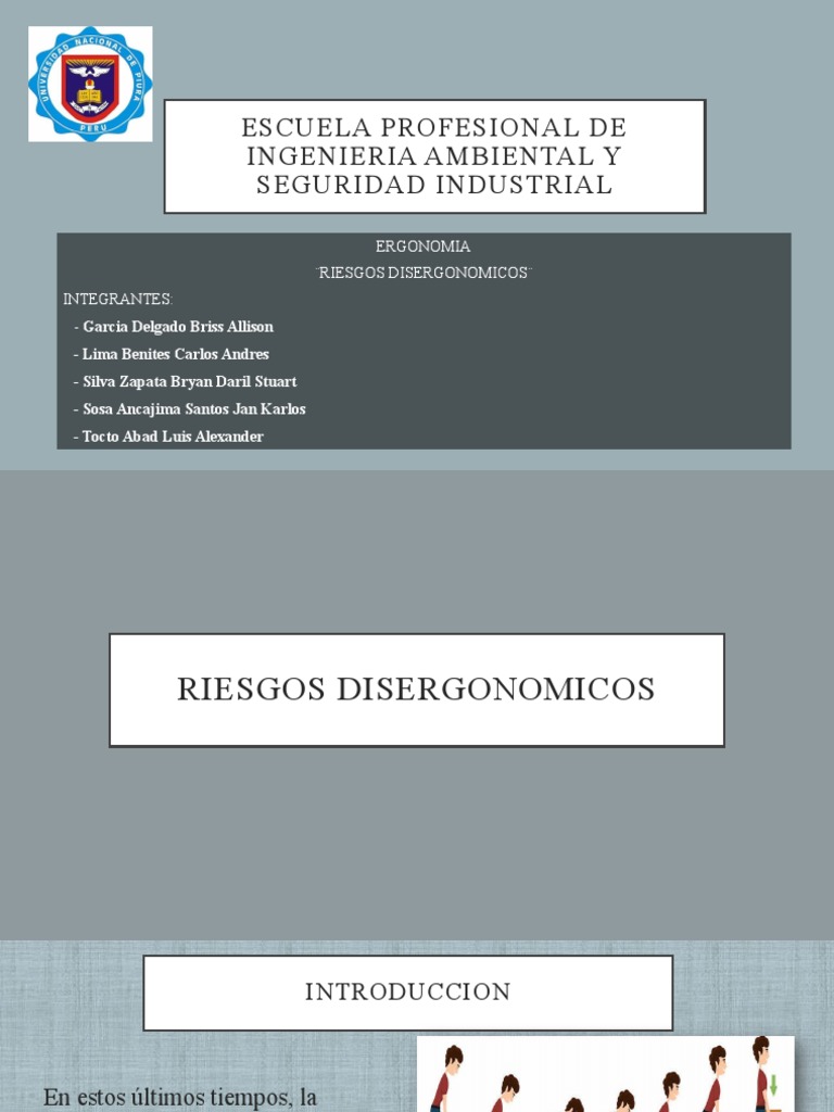 Riesgos Disergonomicos | PDF | Factores humanos y ergonomía