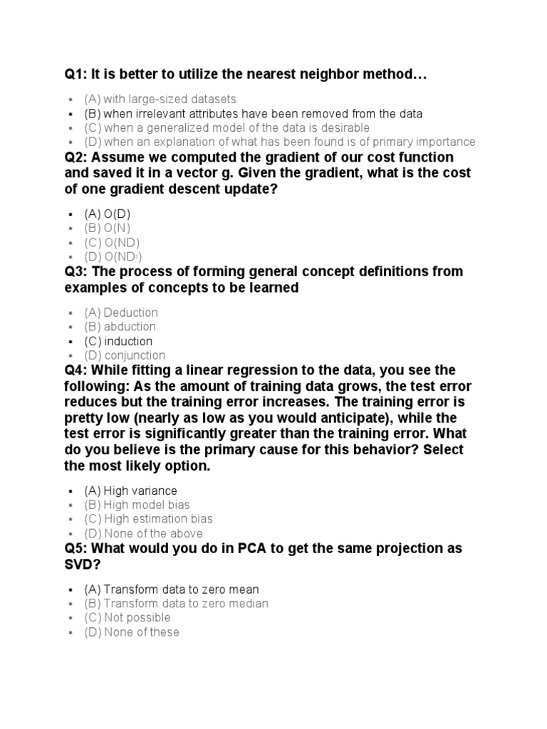 ML 4 | PDF | Errors And Residuals | Least Squares