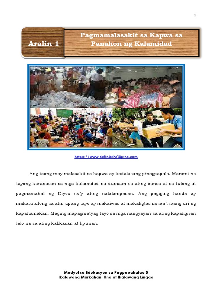 ESP 5 Q2 Weeks 1-2 | PDF