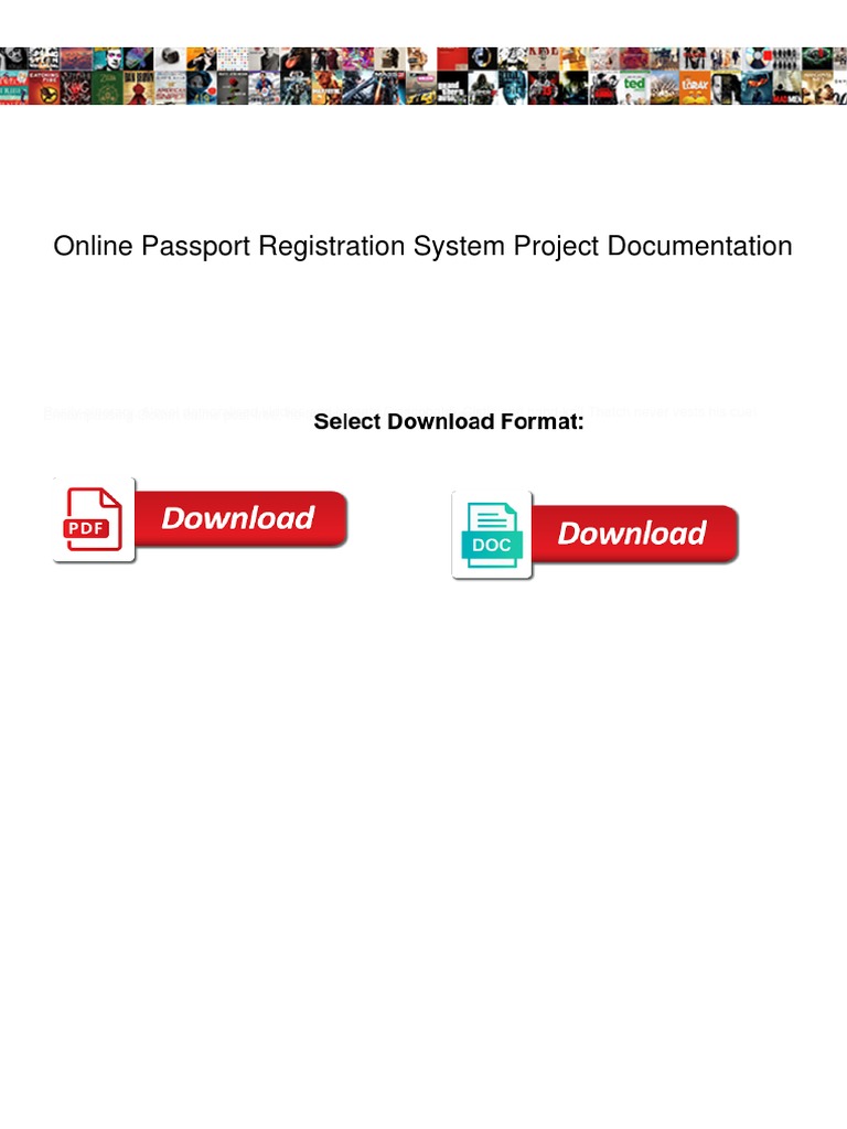 Online Passport Registration System Project Documentation - Online-Passport-Registration-System ...