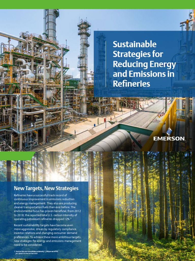 Sustainable Strategies For Reducing Energy and Emission in Refineries ...