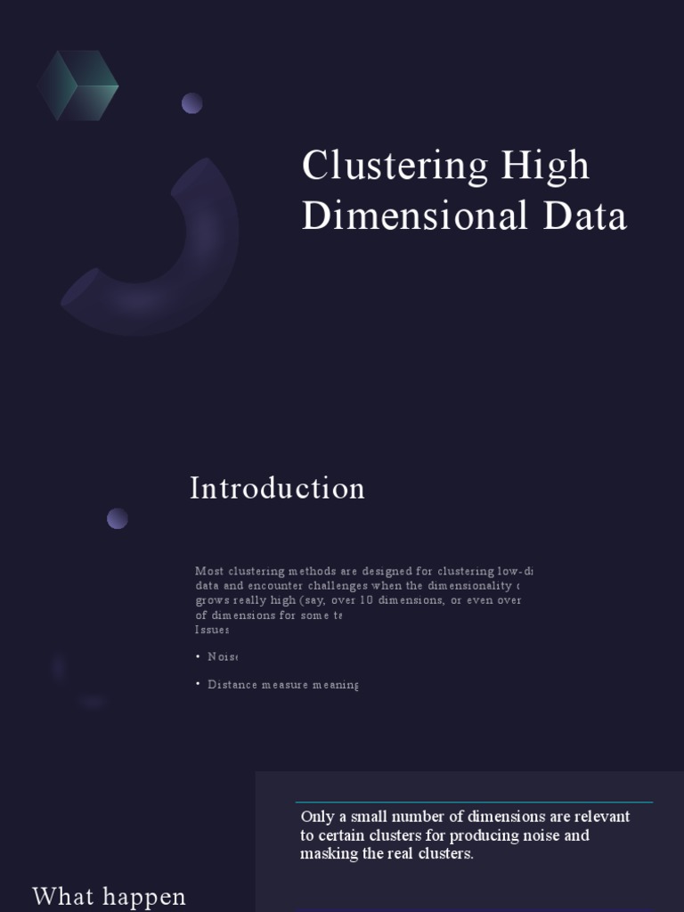 High-Dimensional Data Clustering | PDF | Cluster Analysis | Cybernetics