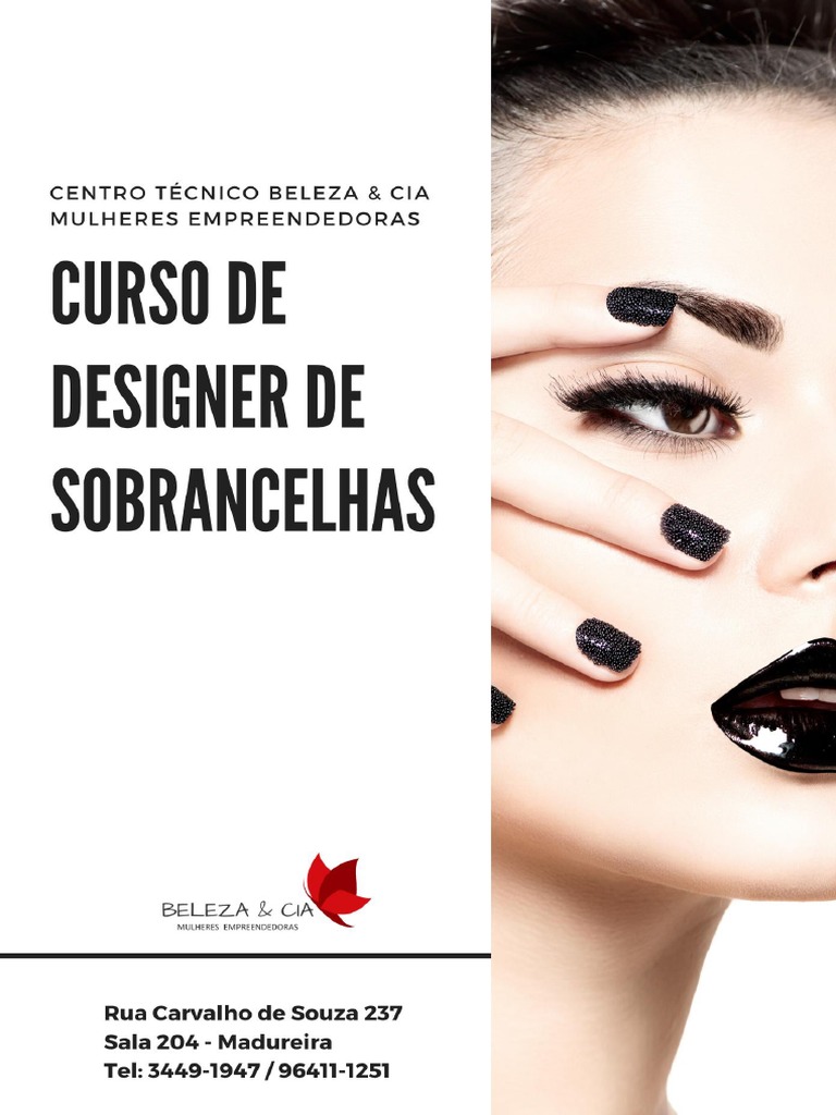 Apostila Designer De Sobrancelhas Pdf Pdf Desinfetante