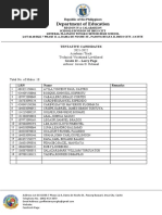 Masterlist With Checklist | PDF