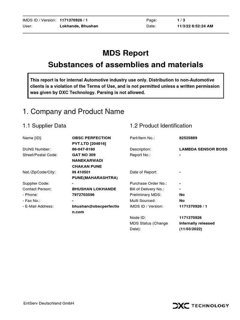 MDSReport 1171370926 82525889 | PDF
