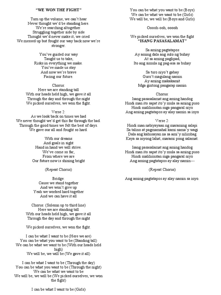 Songs For Graduation | PDF