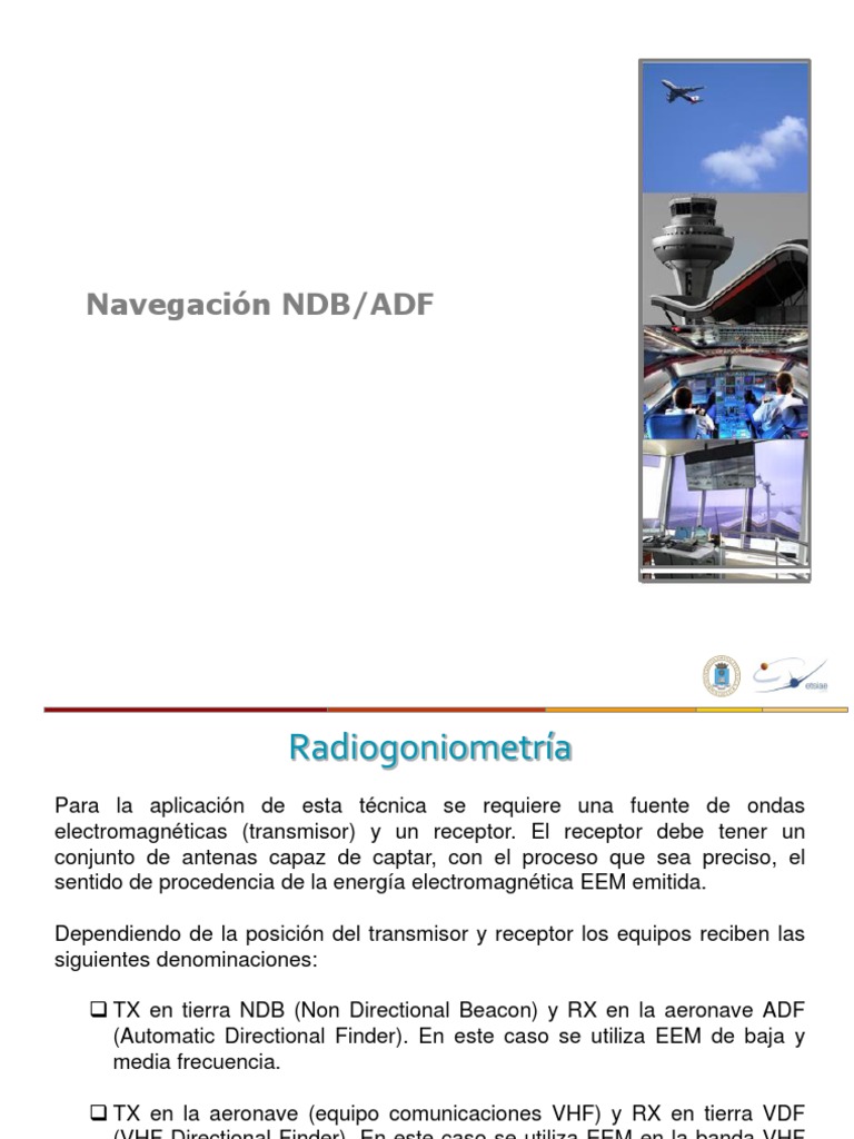 NDB Adf | PDF | Antena (Radio) | Telecomunicaciones