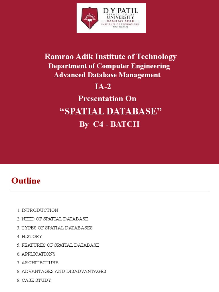 Spatial Database | PDF | Databases | Geographic Information System