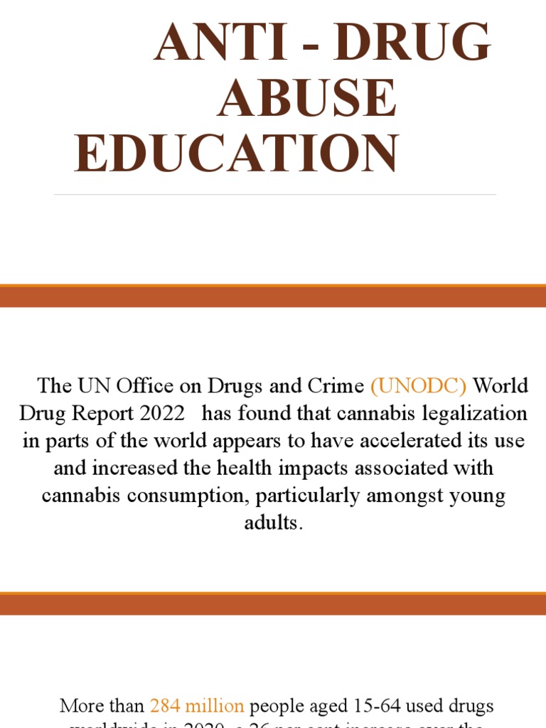 Anti Drug Abuse Education | PDF | Drugs | Substance Abuse