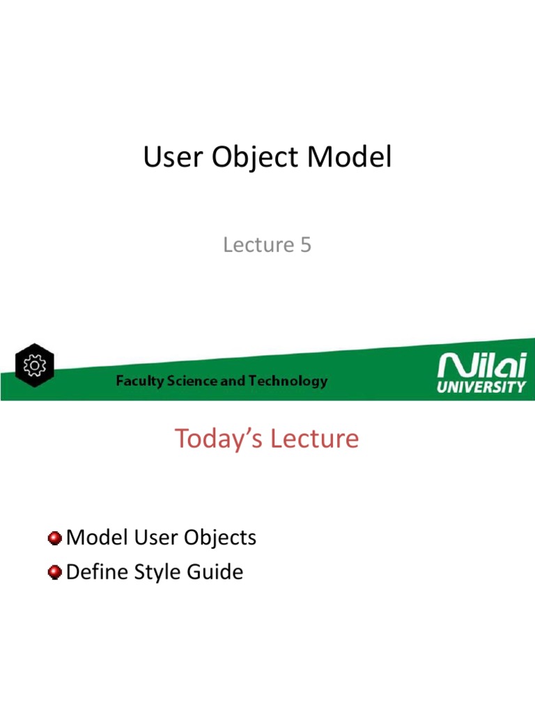 User Object Model Download Free Pdf Graphical User Interfaces Object Computer Science