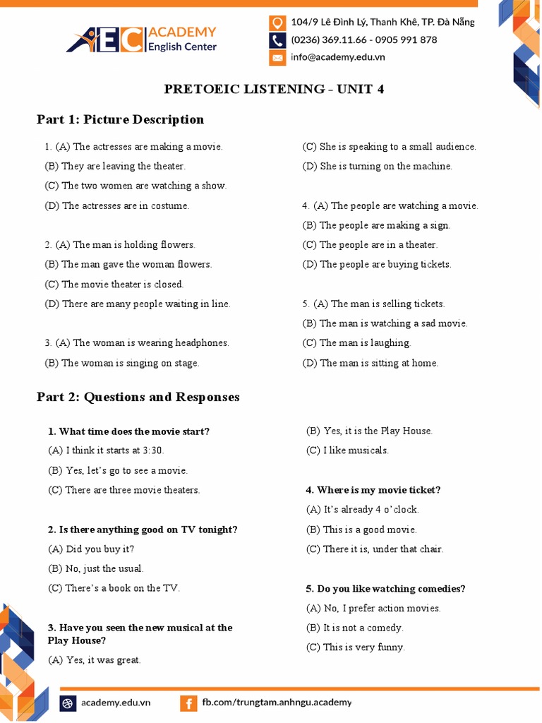 Unit 4 | PDF | Movie Theater