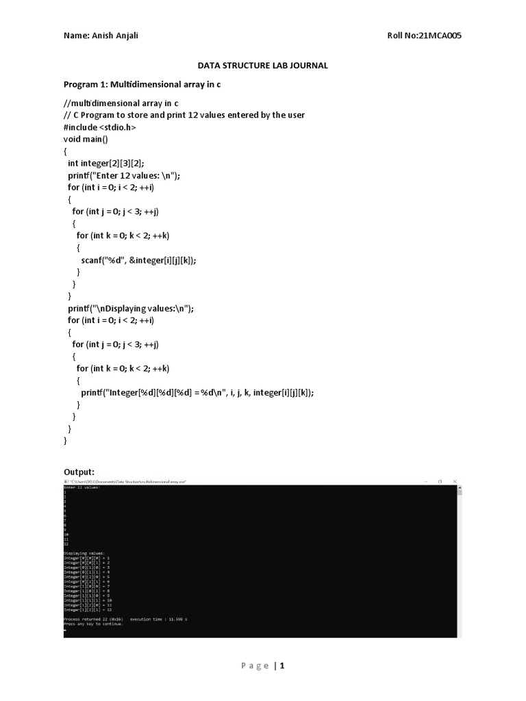 DS LAB Journal | PDF | Queue (Abstract Data Type) | Computer Science DS LAB Journal | PDF | Queue (Abstract Data Type) | Computer Science