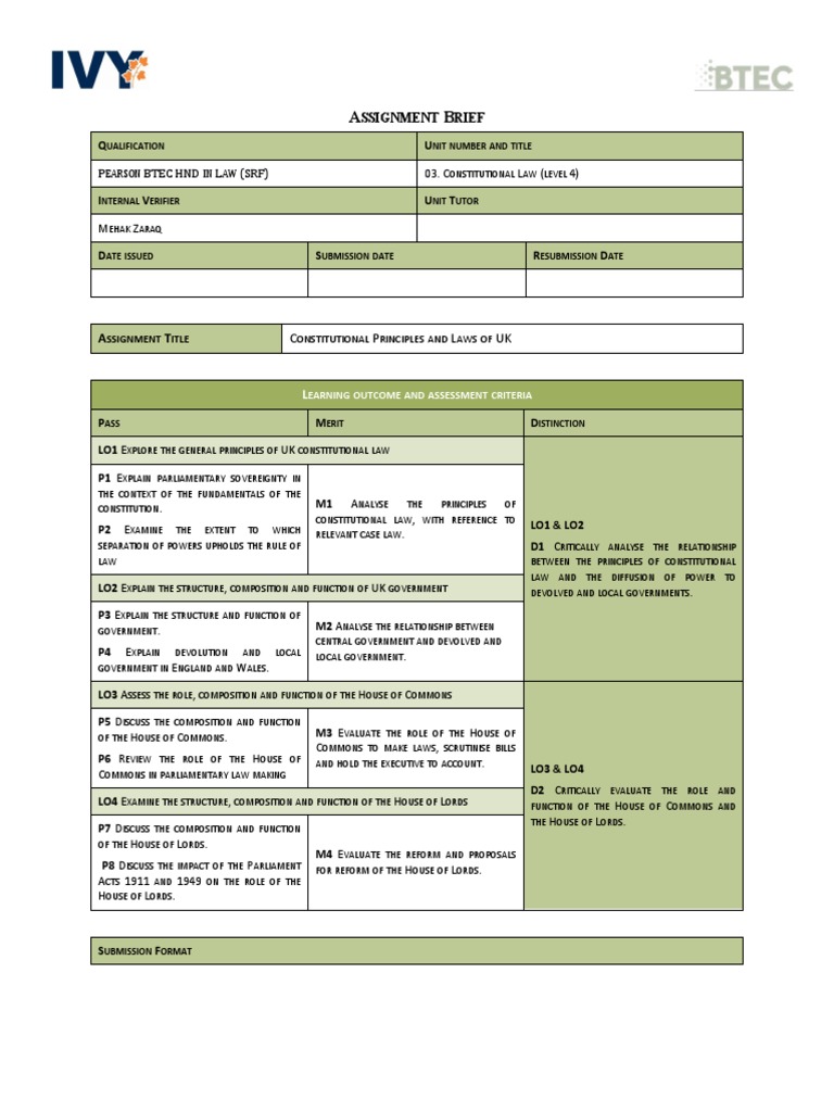 UK Constitutional Law Principles Explained | PDF | Separation Of Powers ...