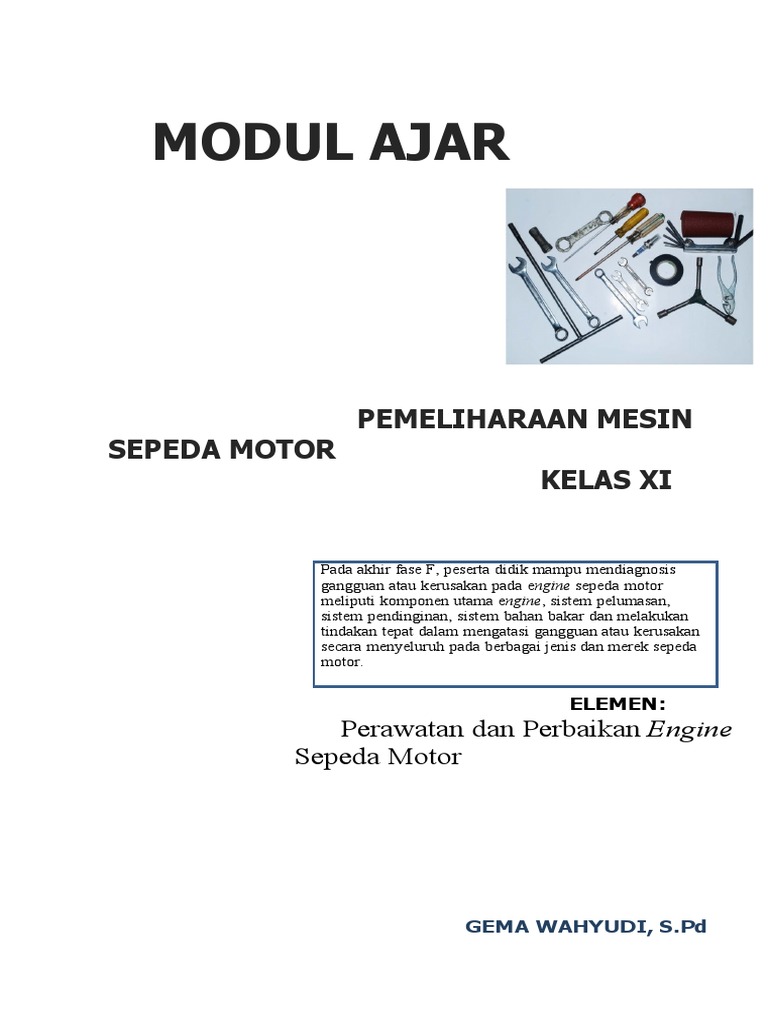 Modul Ajar Fase F Engine1 | PDF