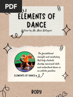 The Five Elements of Dance | PDF | Dances | Rhythm