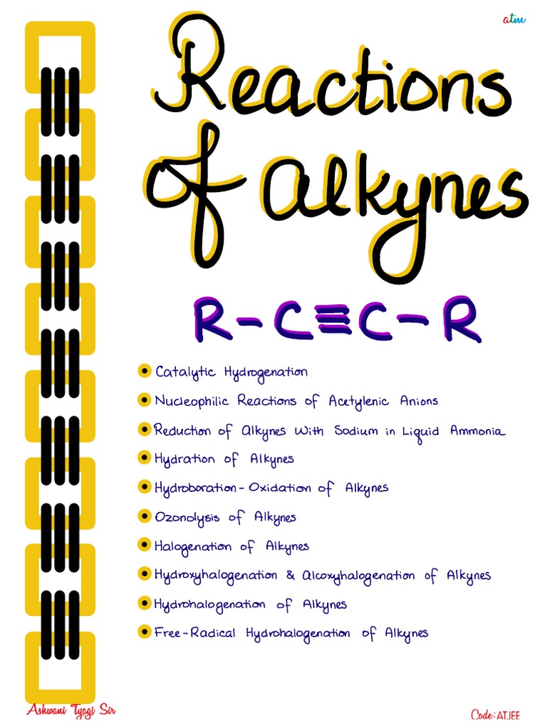 Reactions of Alkynes | PDF