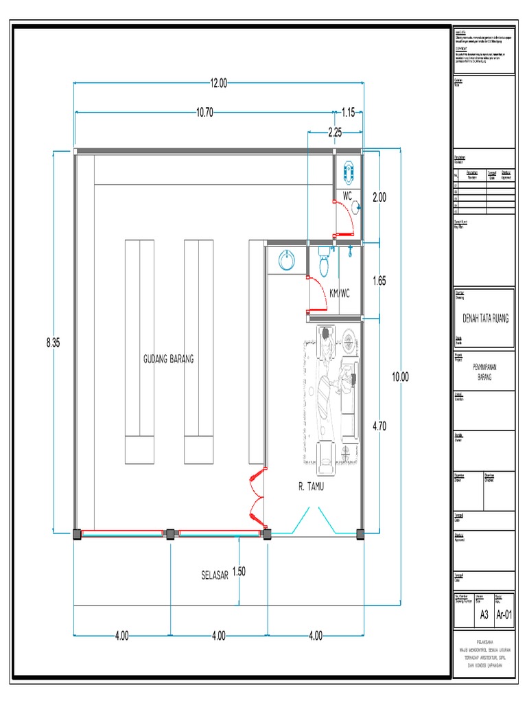 Denah Penyimpanan Barang Butik | PDF